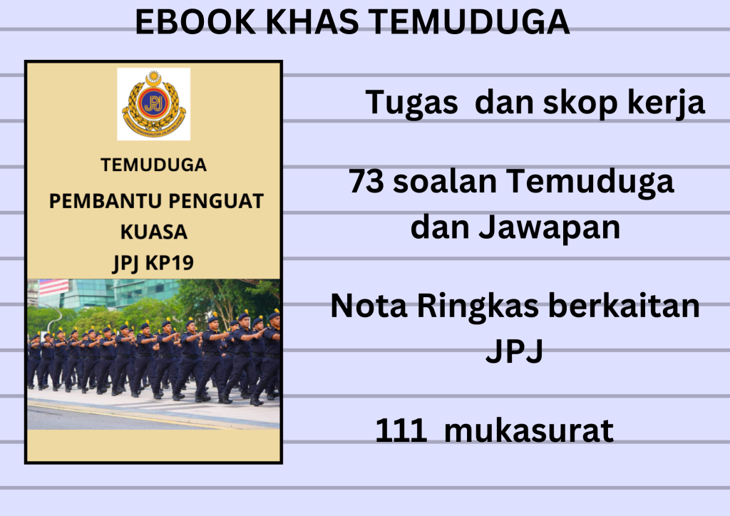 CONTOH SOALAN TEMUDUGA PEMBANTU PENGUAT KUASA JPJ GRED KP19 – Tips ...