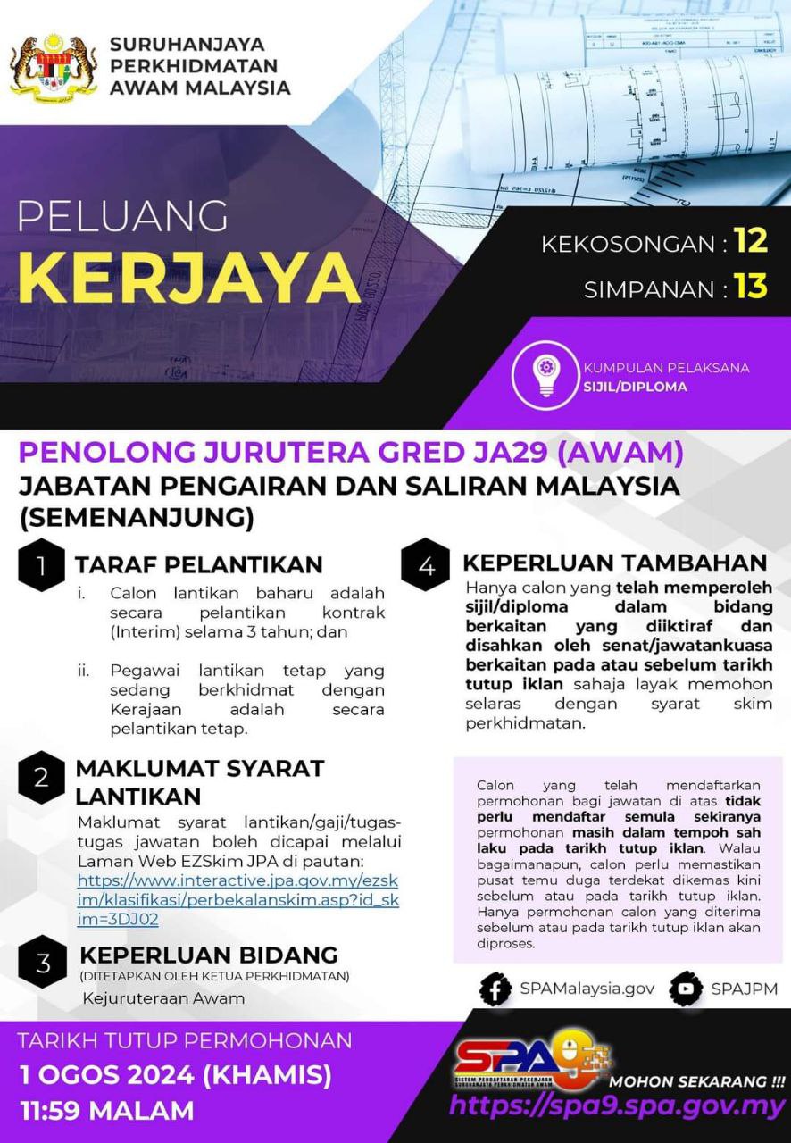 Contoh Soalan Temuduga Penolong Jurutera Awam Gred JA5 JPS – Tips ...