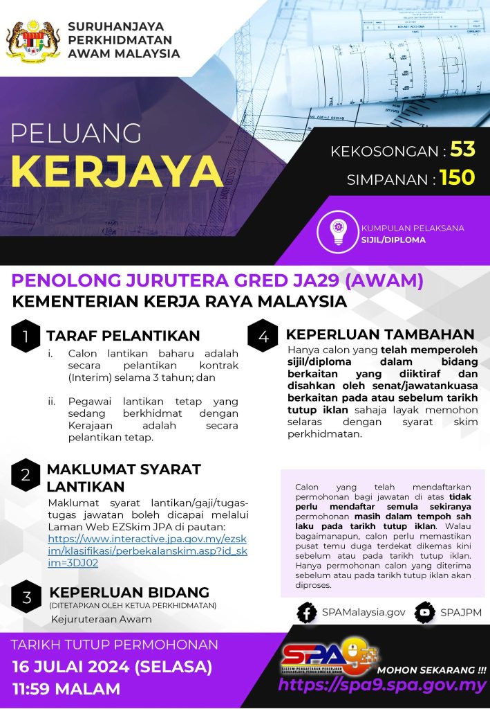 Contoh Soalan Temuduga Penolong Jurutera Awam Gred JA 5 – Tips Kerjaya Graduan